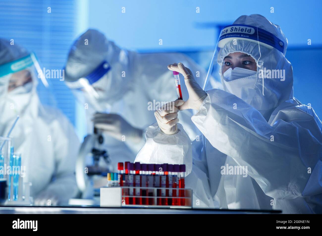 The medical team to do science experiments Stock Photo - Alamy