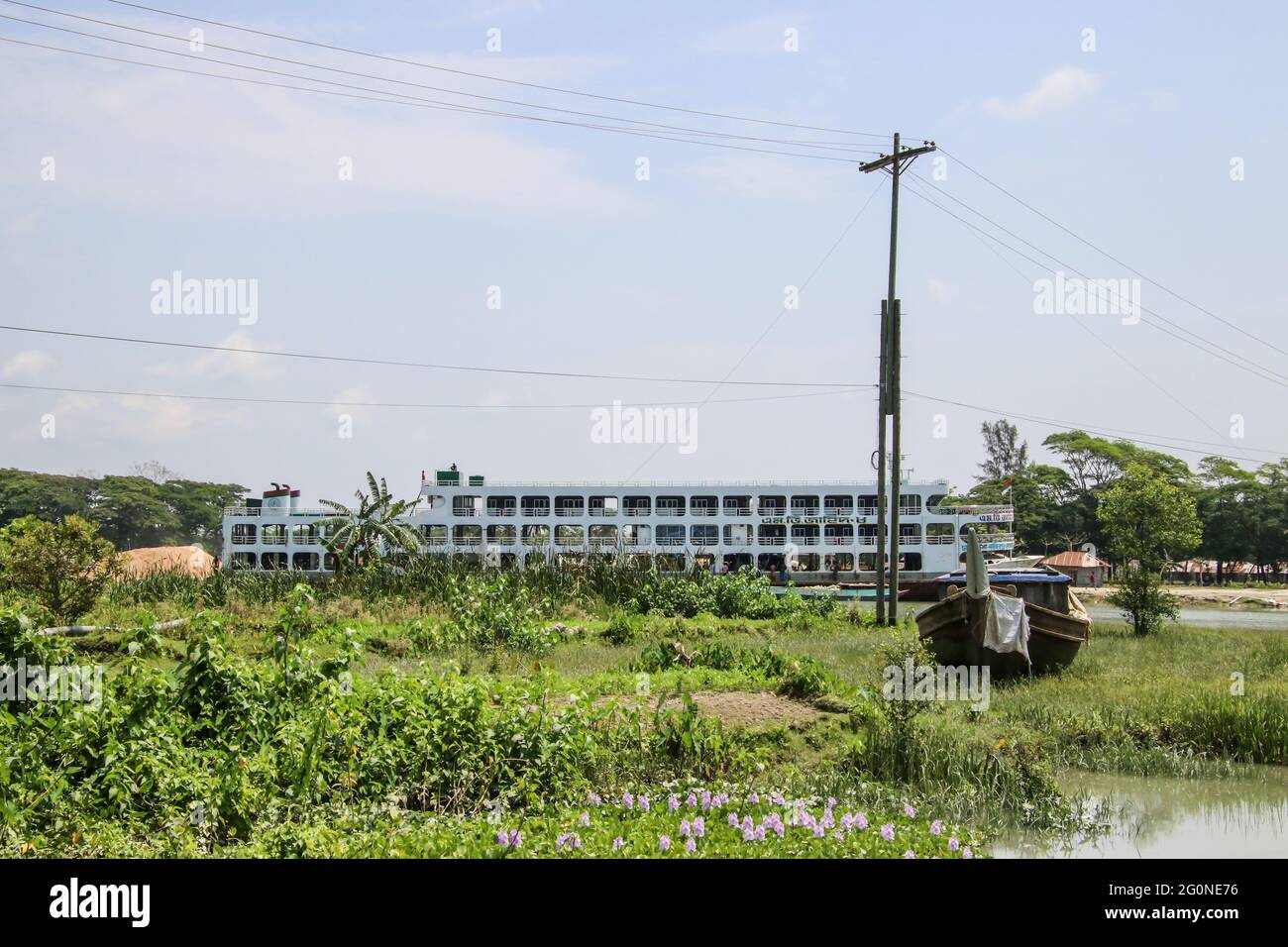Bhola, Bangladesh : Letra Ferry Terminal located by the banks of a ...