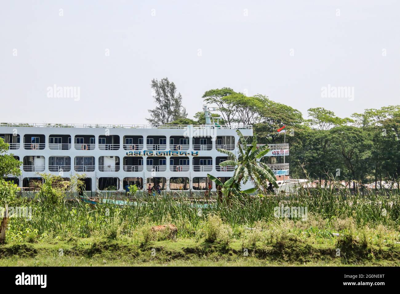 Bhola, Bangladesh : Letra Ferry Terminal located by the banks of a ...