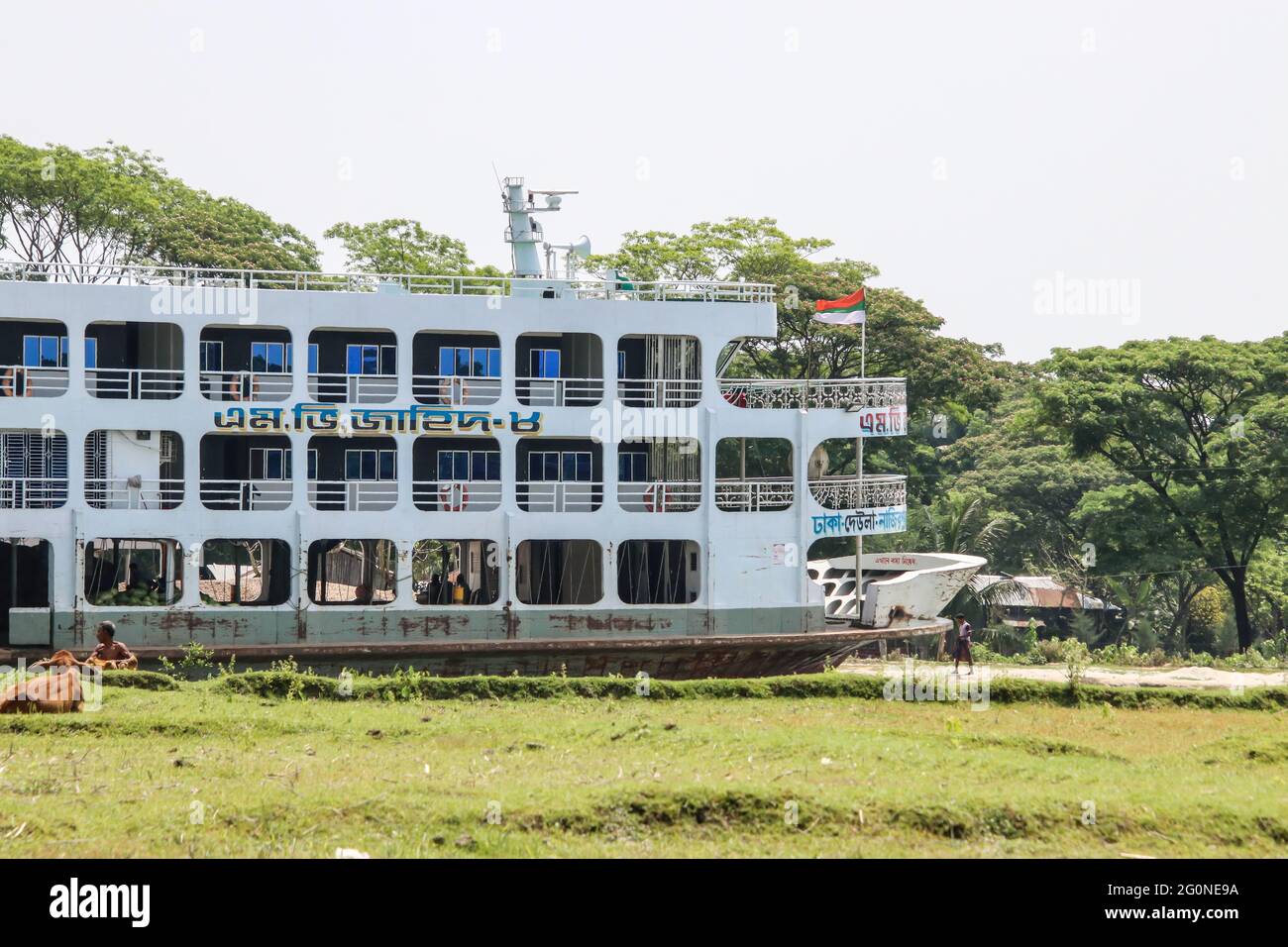 Bhola, Bangladesh : Letra Ferry Terminal located by the banks of a ...