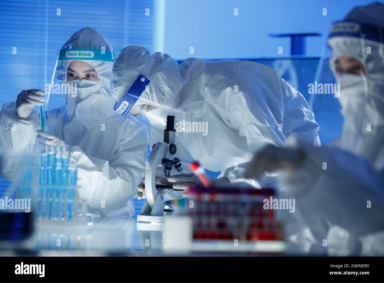 The medical team to do science experiments Stock Photo - Alamy
