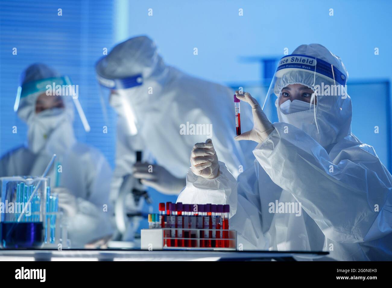 The medical team to do science experiments Stock Photo - Alamy
