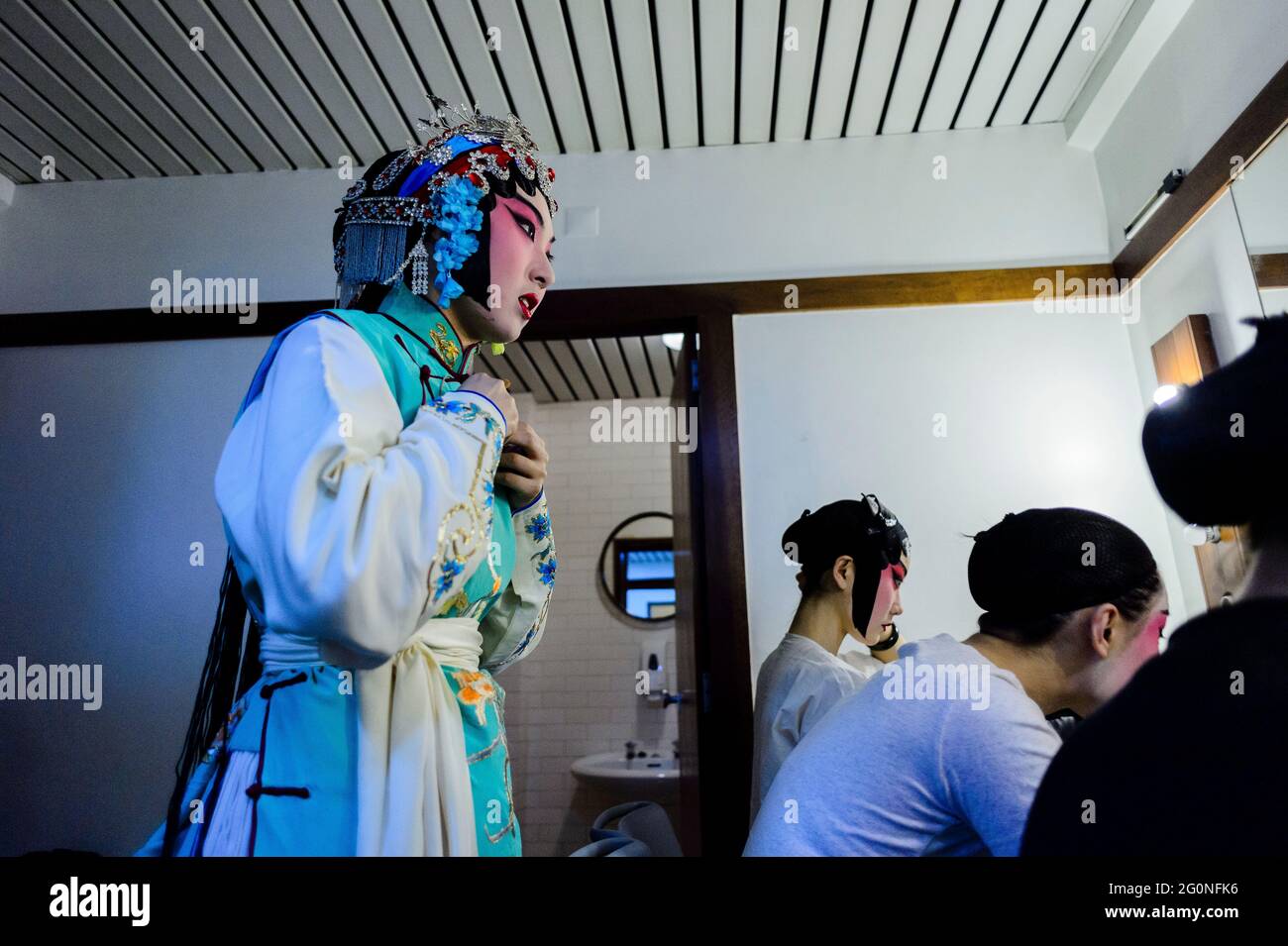 Chinese Opera backstage (Lisbon Stock Photo - Alamy