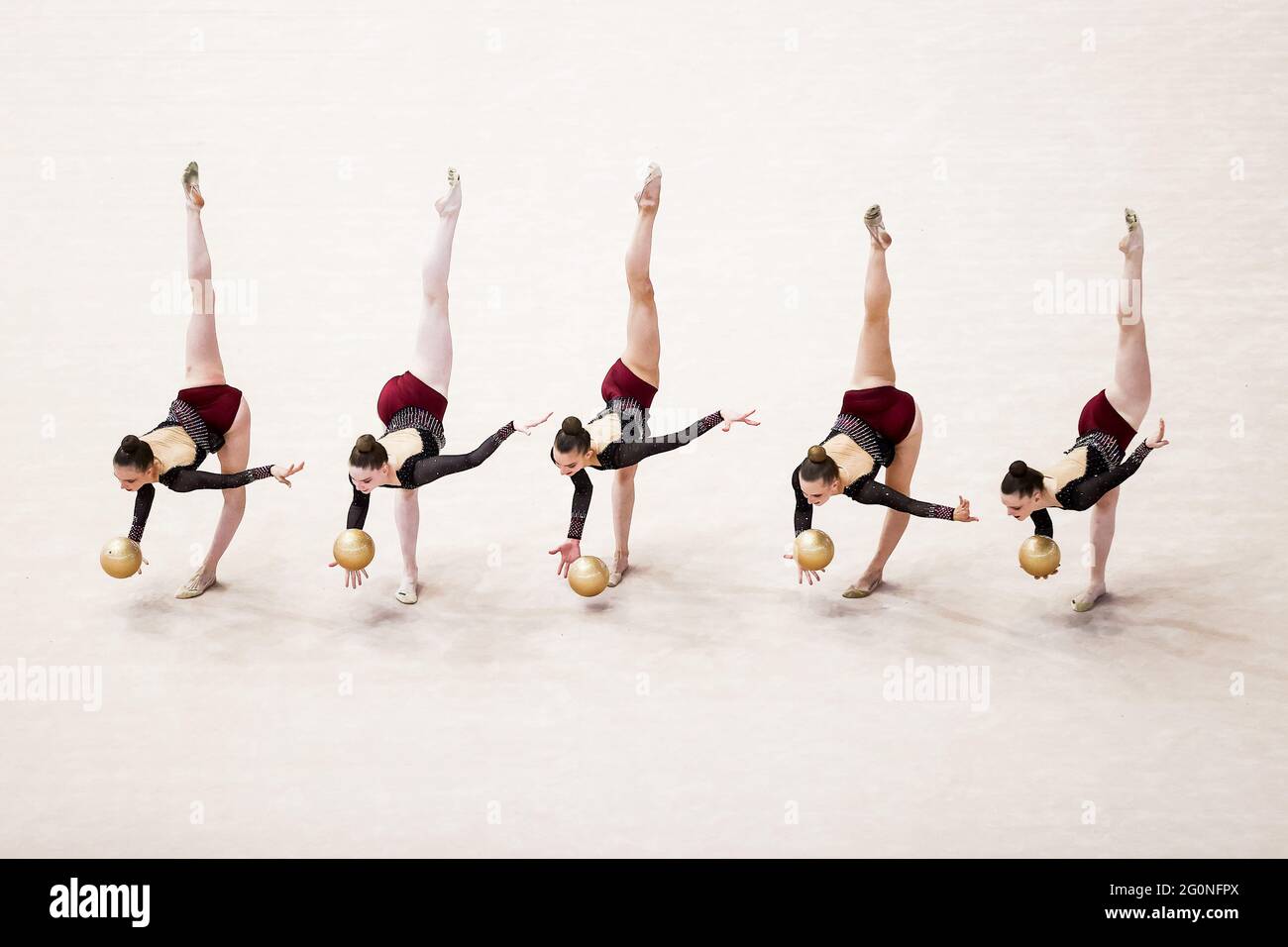 Dortmund, Germany. 02nd June, 2021. Gymnastics, rhythmic gymnastics ...