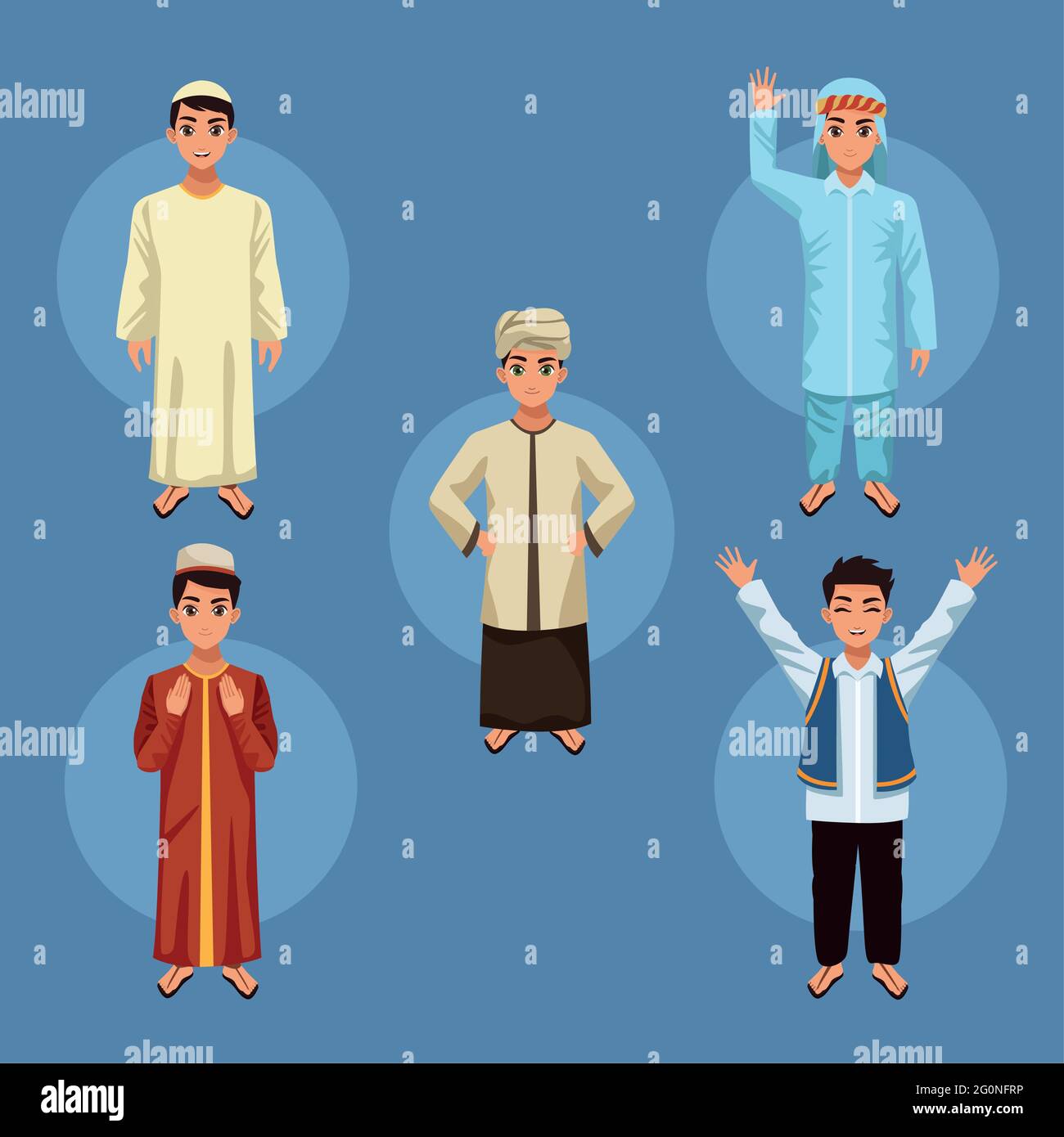 Five persons Stock Vector Images - Alamy