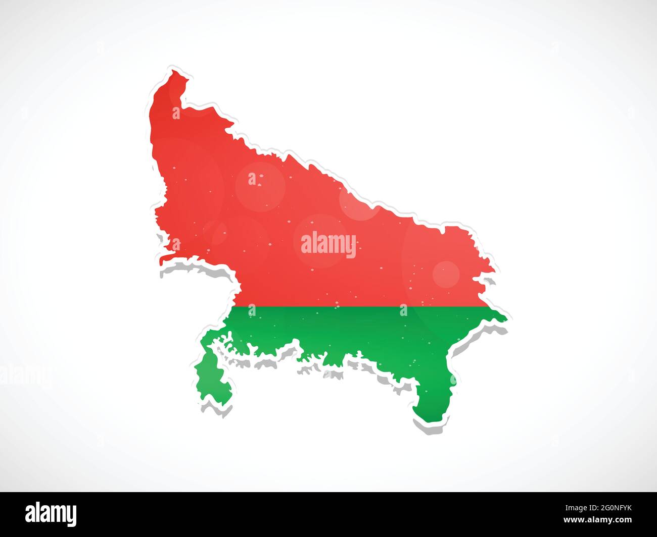 Uttar pradesh map hi-res stock photography and images - Alamy