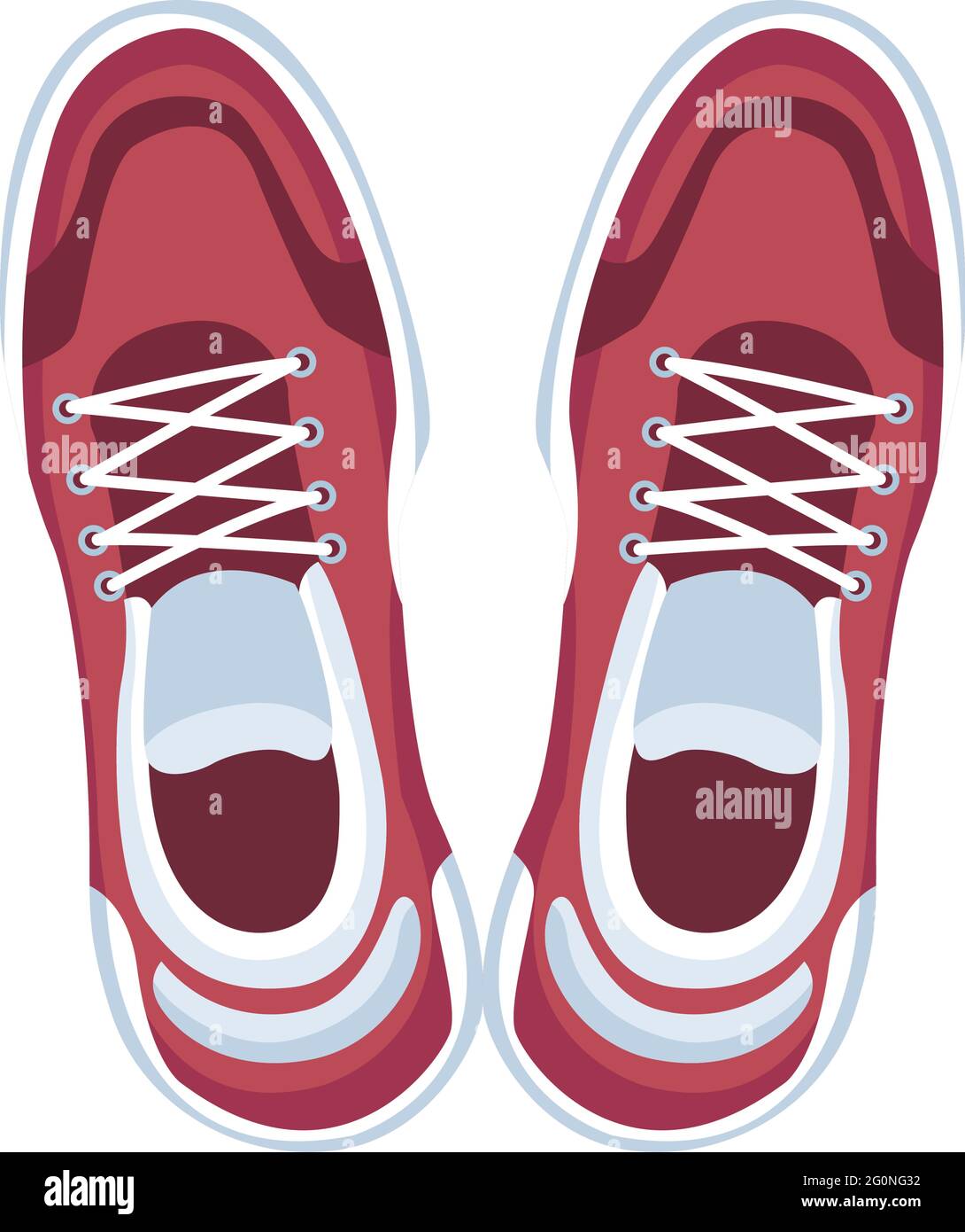 Red tennis shoe Stock Vector Images - Alamy