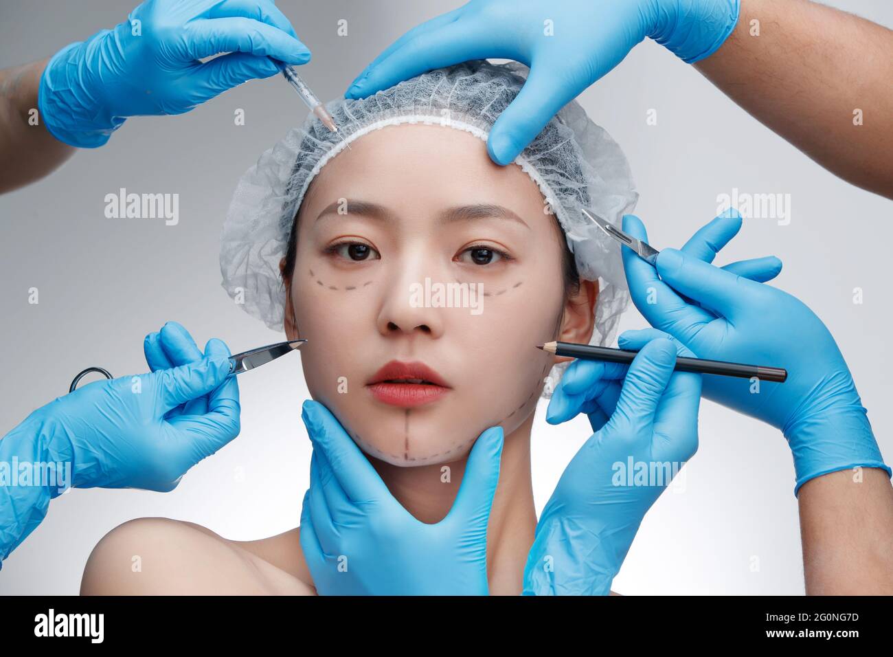 Young women have plastic surgery Stock Photo - Alamy
