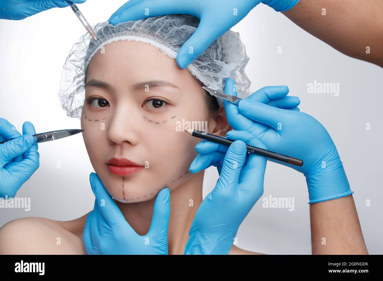 Young women have plastic surgery Stock Photo - Alamy