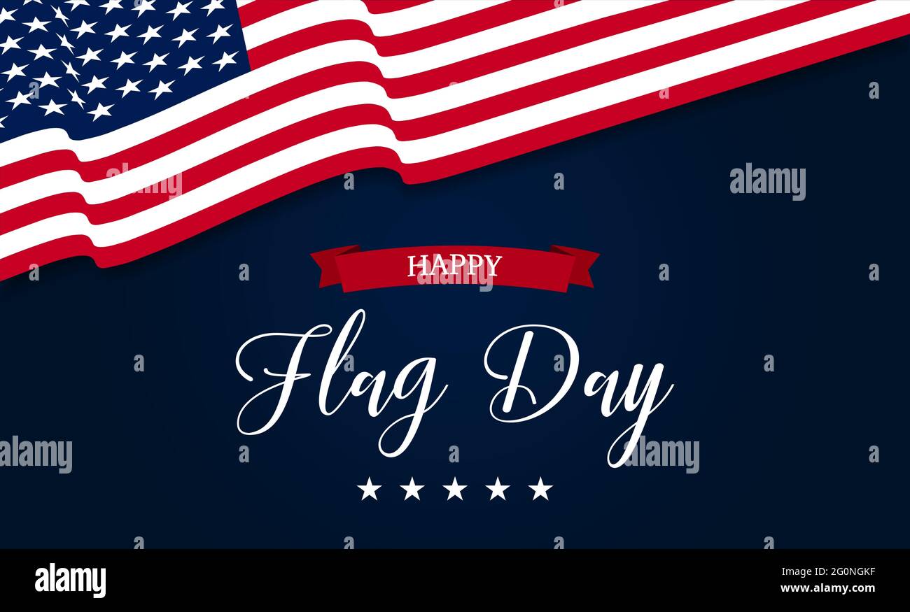 USA Flag Day banner background vector illustration Stock Vector Image ...