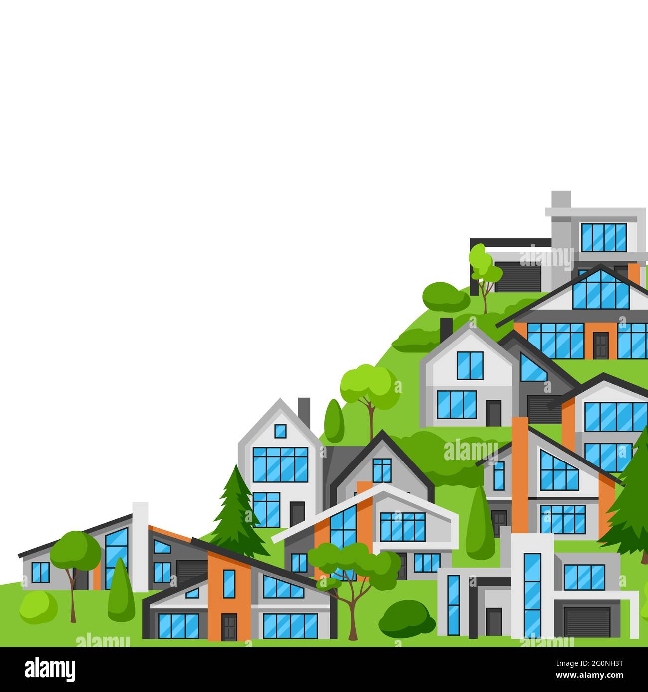 Housing Community Clipart