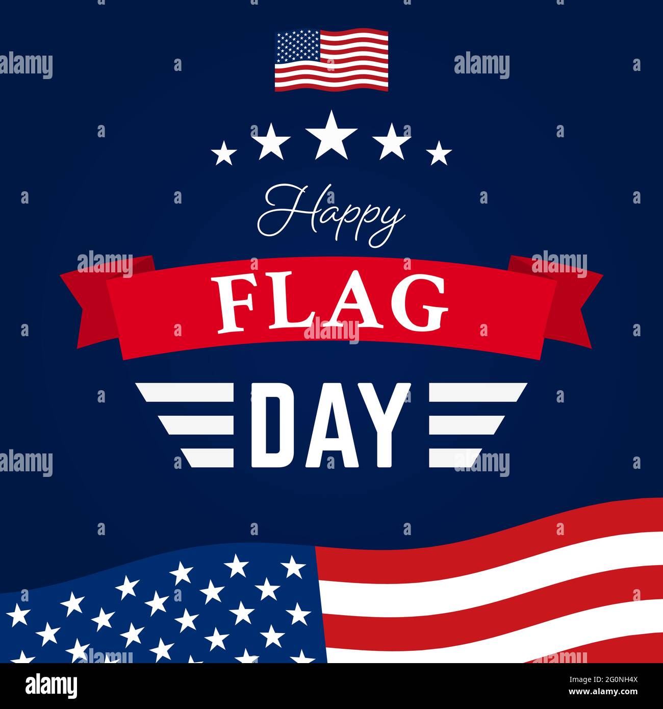 USA Flag Day banner background vector illustration Stock Vector Image ...