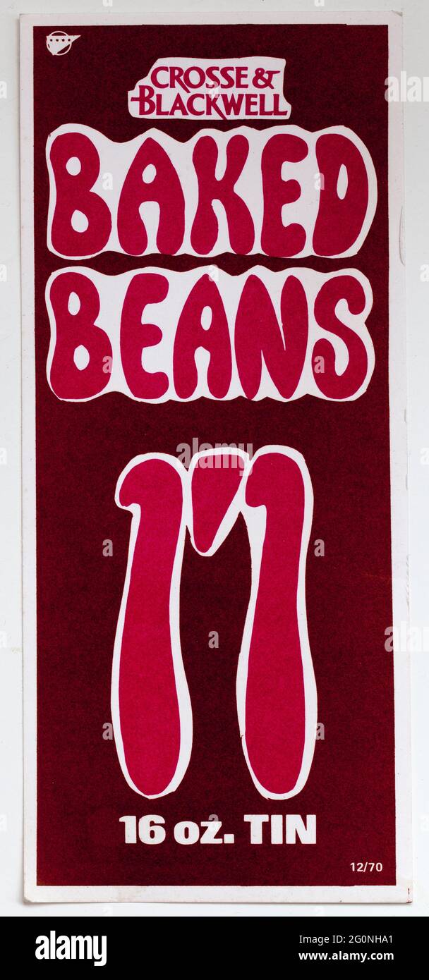 Baked beans label hi-res stock photography and images - Alamy