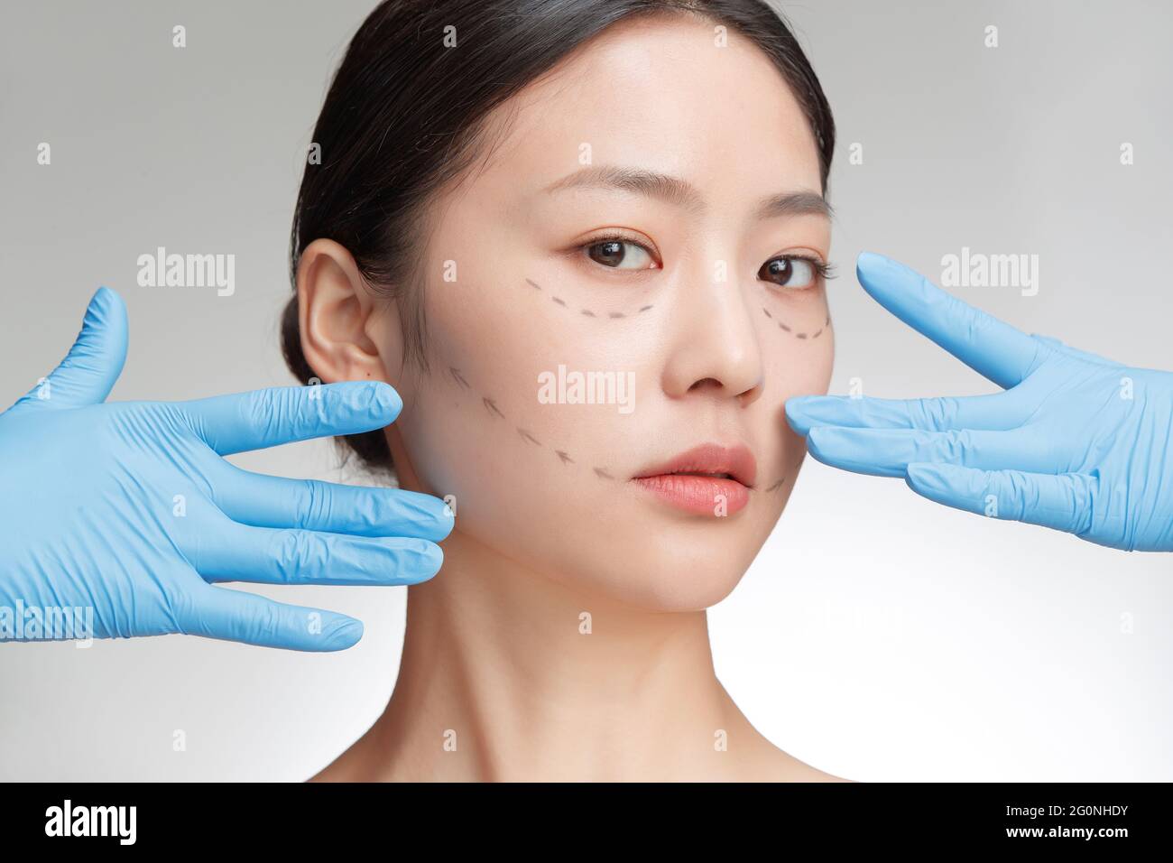 Do plastic surgery of young women Stock Photo - Alamy