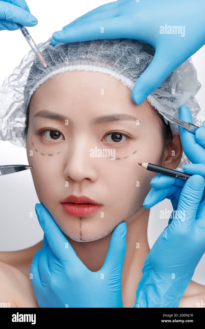 Young women have plastic surgery Stock Photo - Alamy