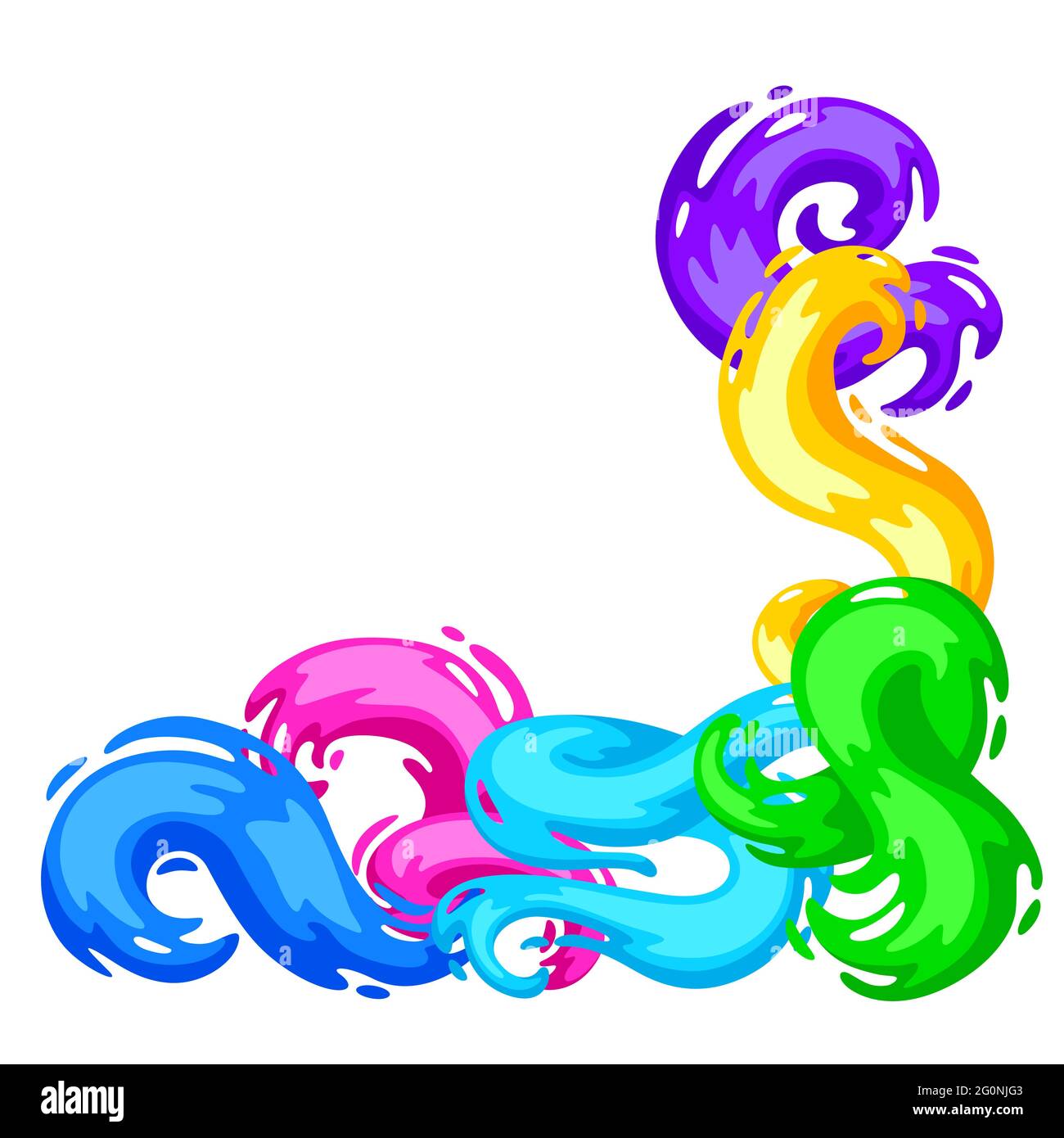 Aqua color swirls Stock Vector Images - Alamy
