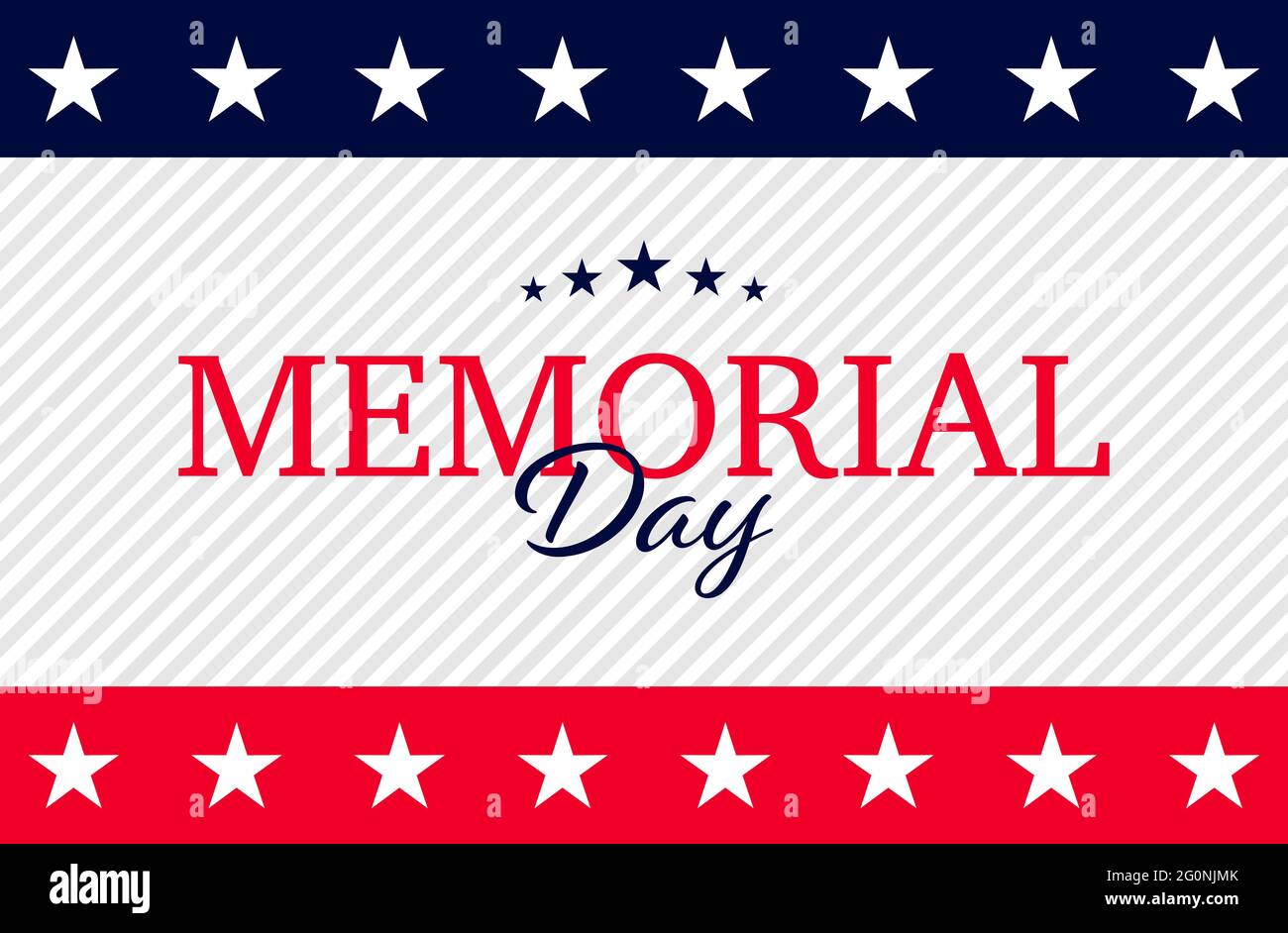 Vector of US Memorial Day celebration background banner or greeting ...