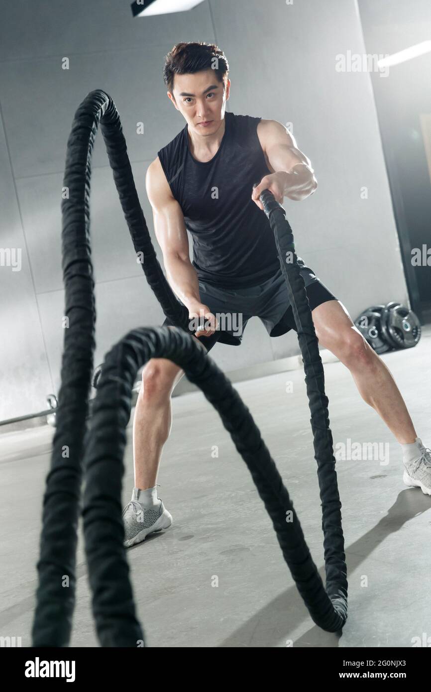 Indian man gym body building hi-res stock photography and images - Alamy