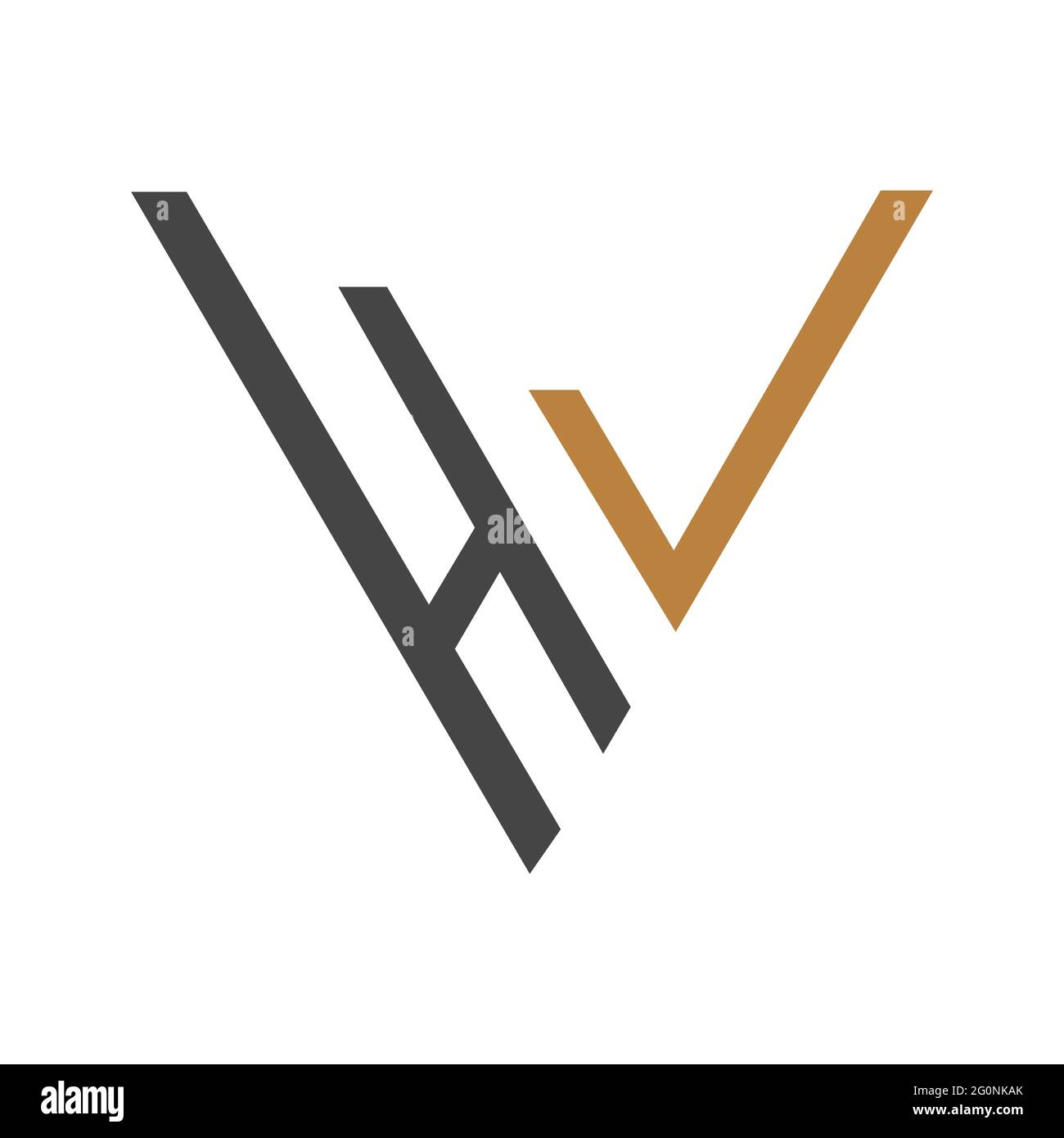 HV, VH, V AND H Abstract initial monogram letter alphabet logo design Stock Vector Image & Art ...