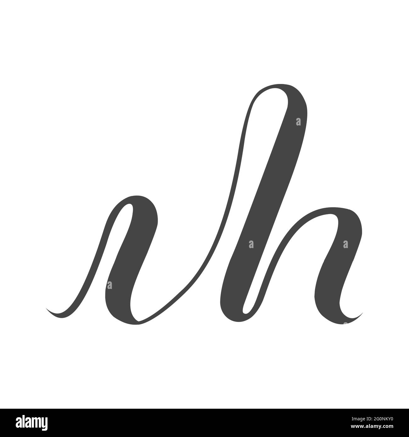 HV, VH, V AND H Abstract initial monogram letter alphabet logo design ...