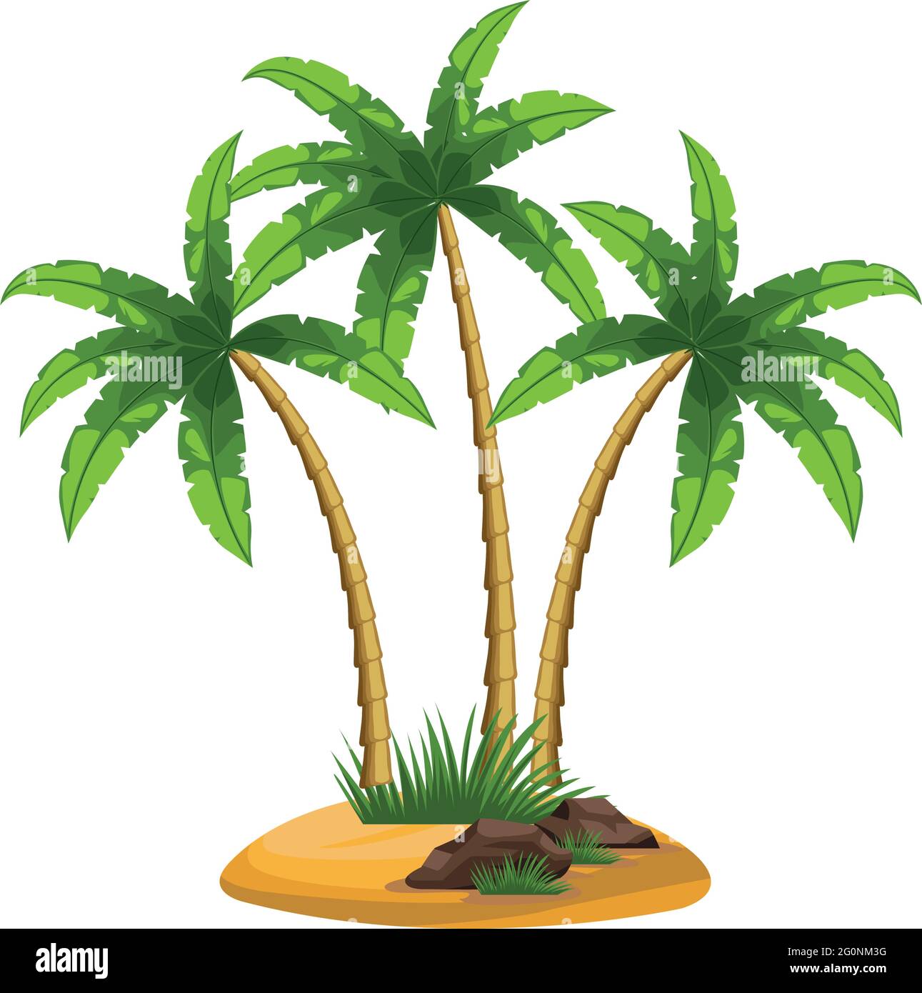 3 palms Stock Vector Images - Alamy