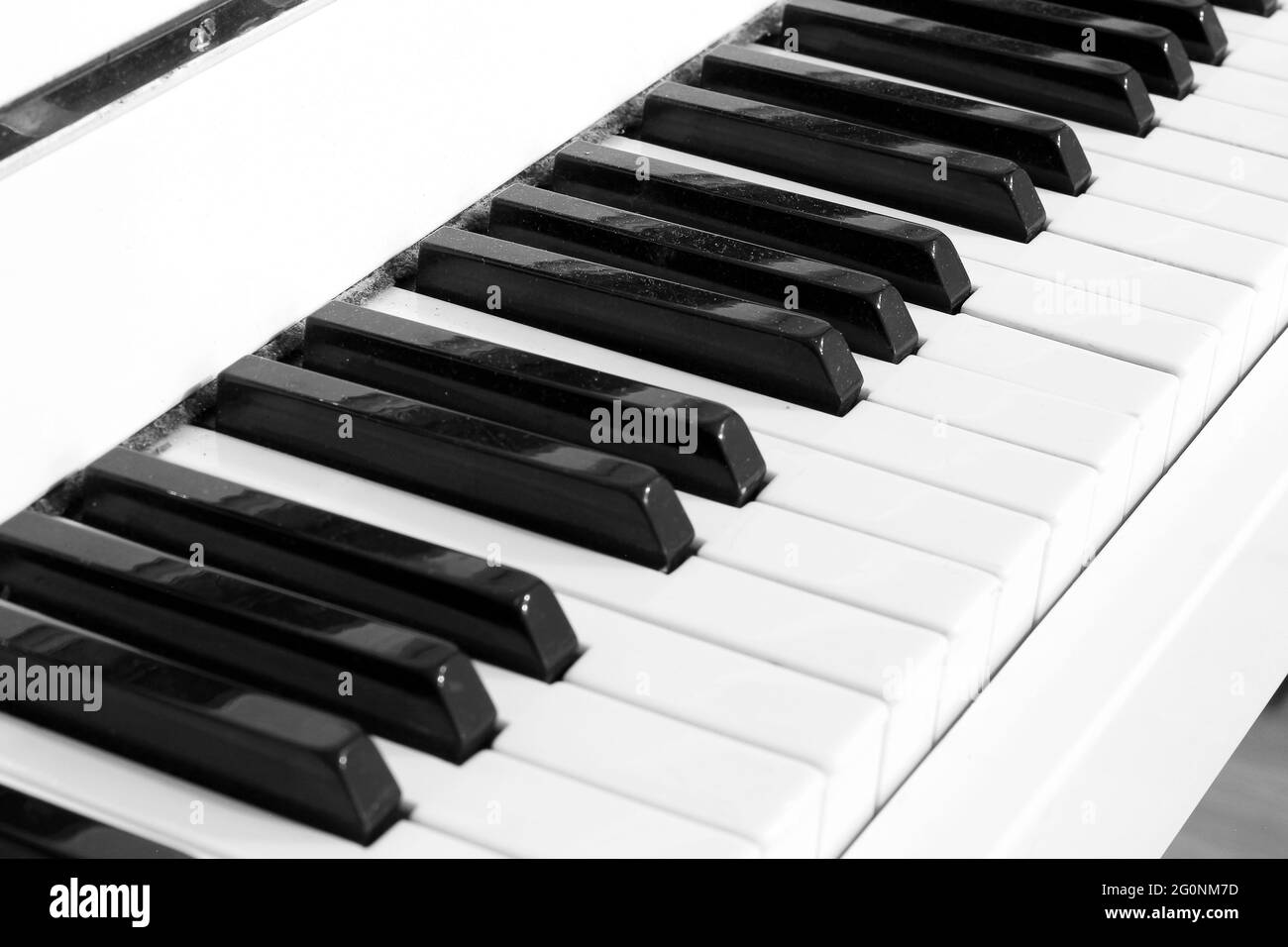 Piano. Piano keys close up Stock Photo - Alamy