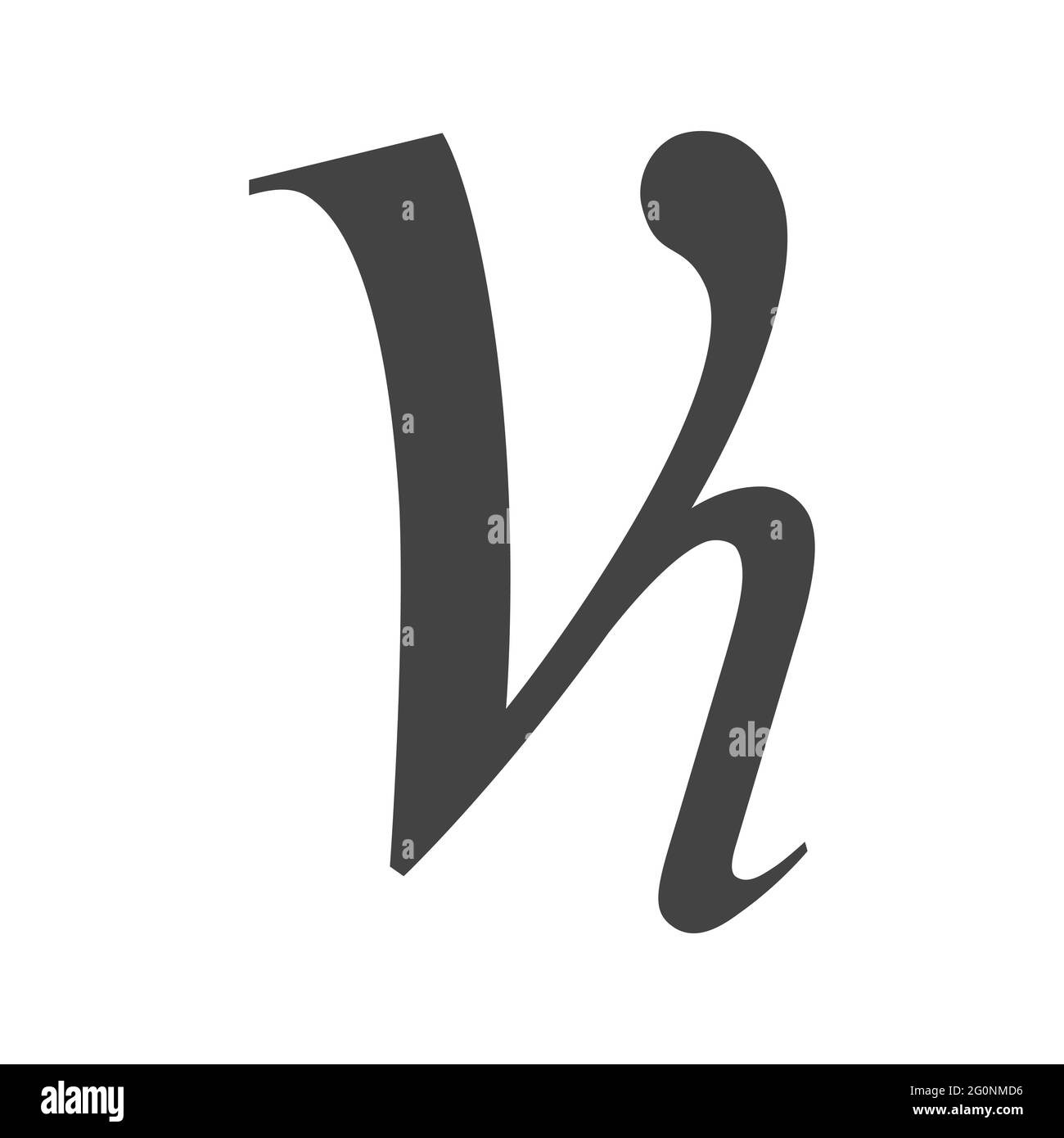 HV, VH, V AND H Abstract initial monogram letter alphabet logo design ...
