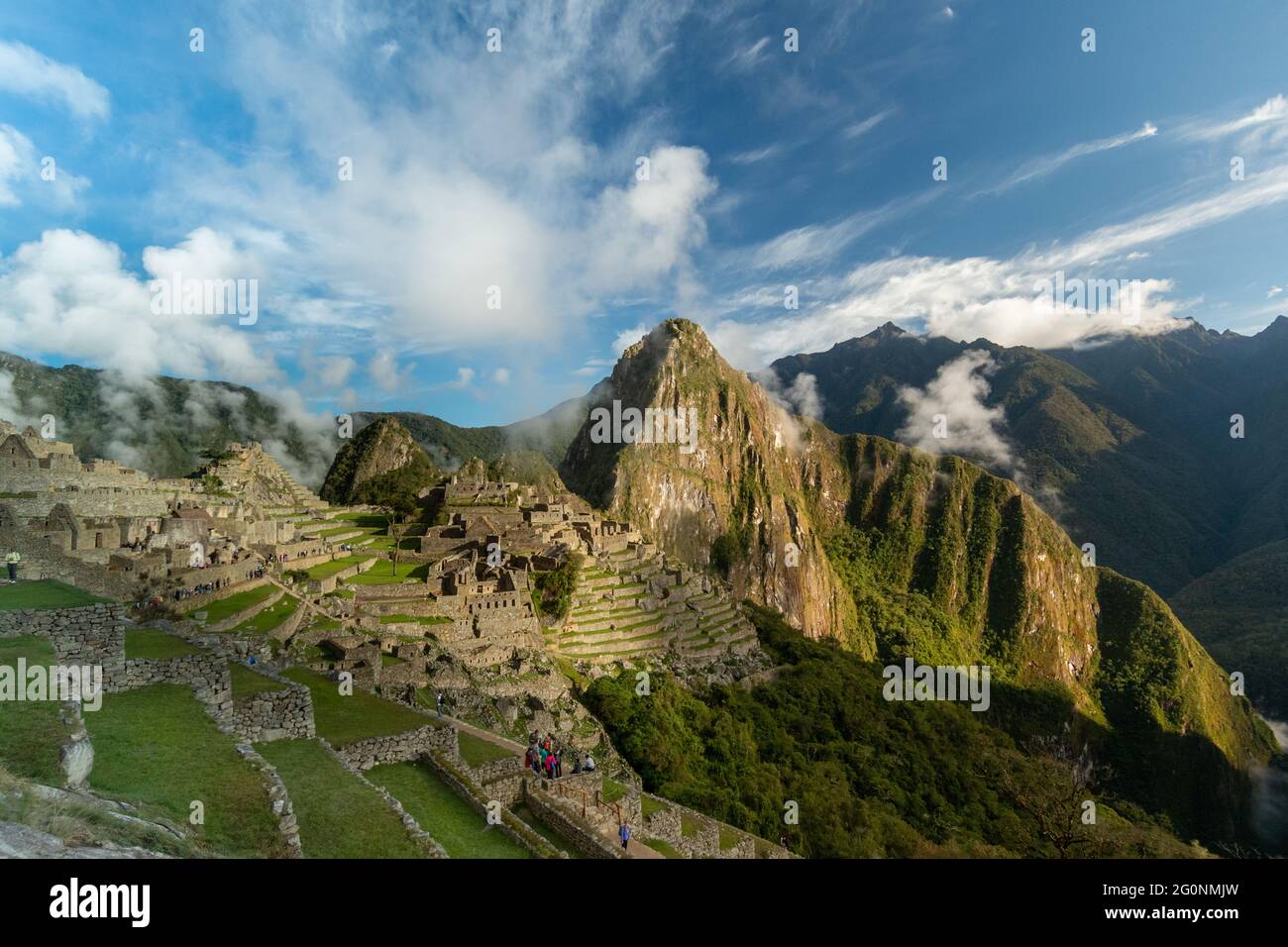 Machu Picchu, known as the lost city of the Incas, Peru on October 10 ...