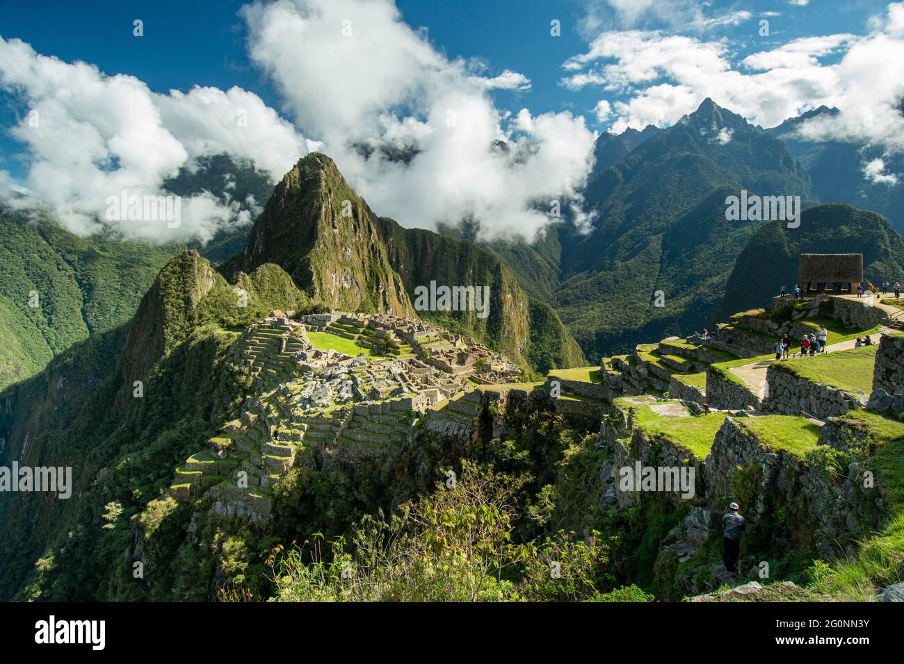 Machu Picchu, known as the lost city of the Incas, Peru on October 10 ...