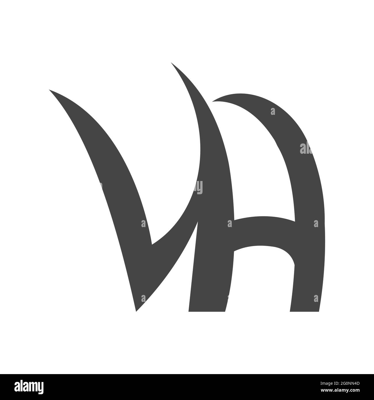 HV, VH, V AND H Abstract initial monogram letter alphabet logo design ...