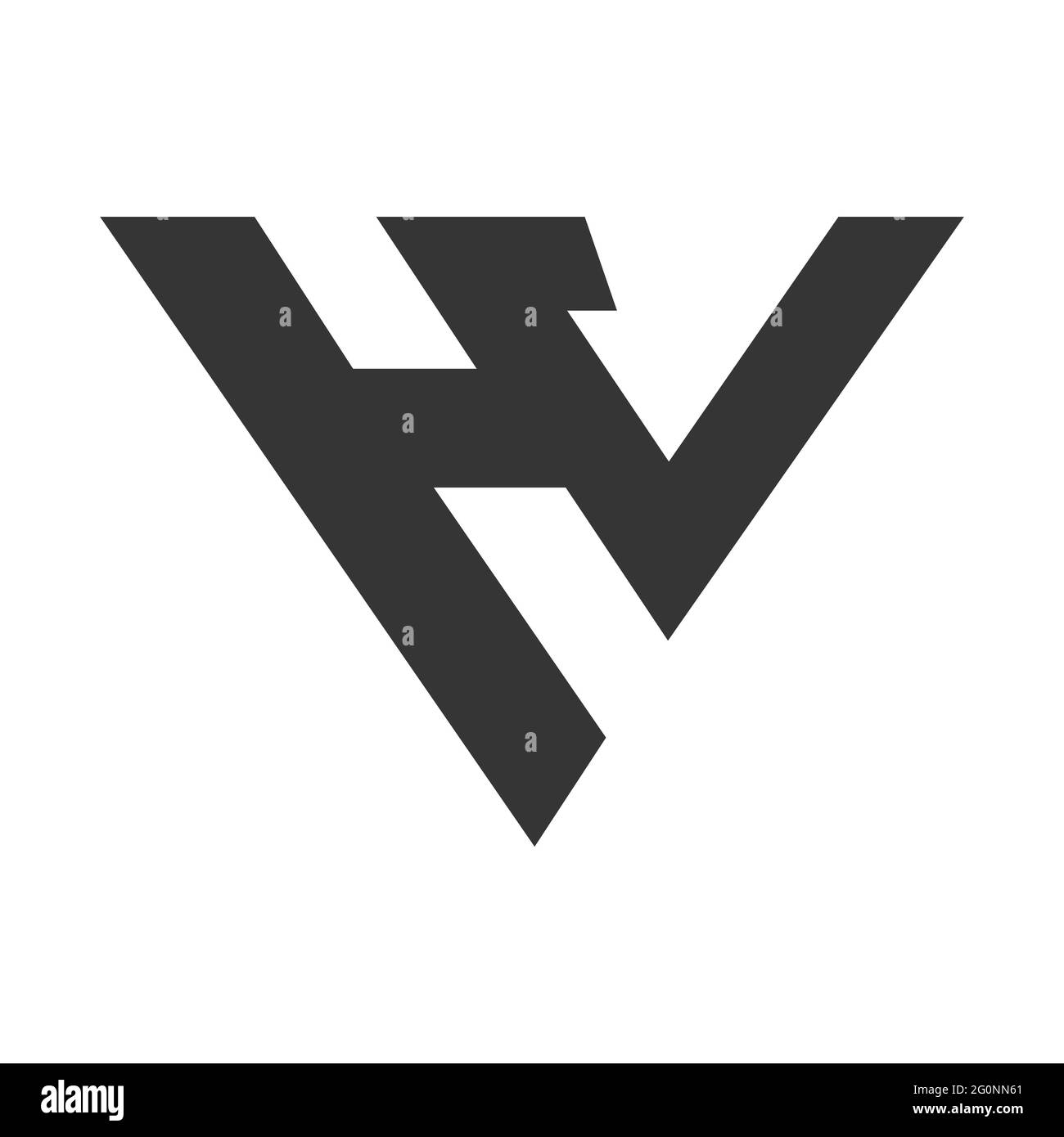 HV, VH, V AND H Abstract initial monogram letter alphabet logo design ...