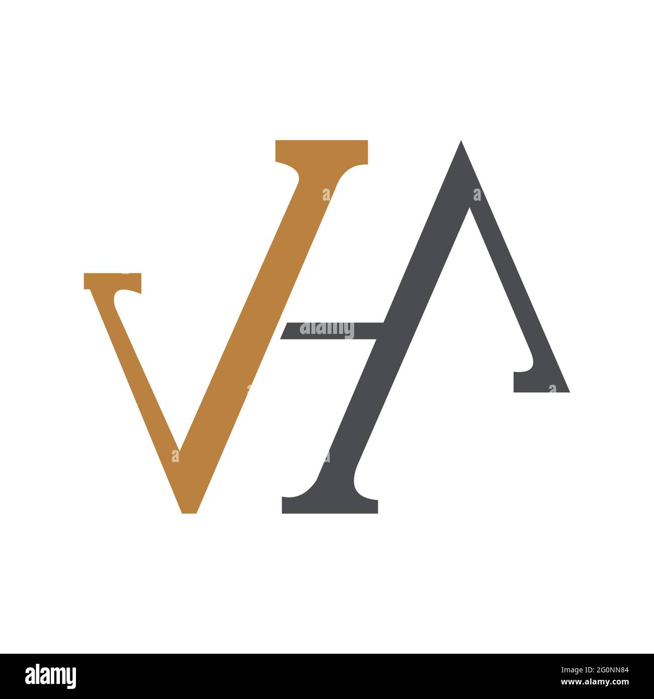 HV, VH, V AND H Abstract initial monogram letter alphabet logo design ...