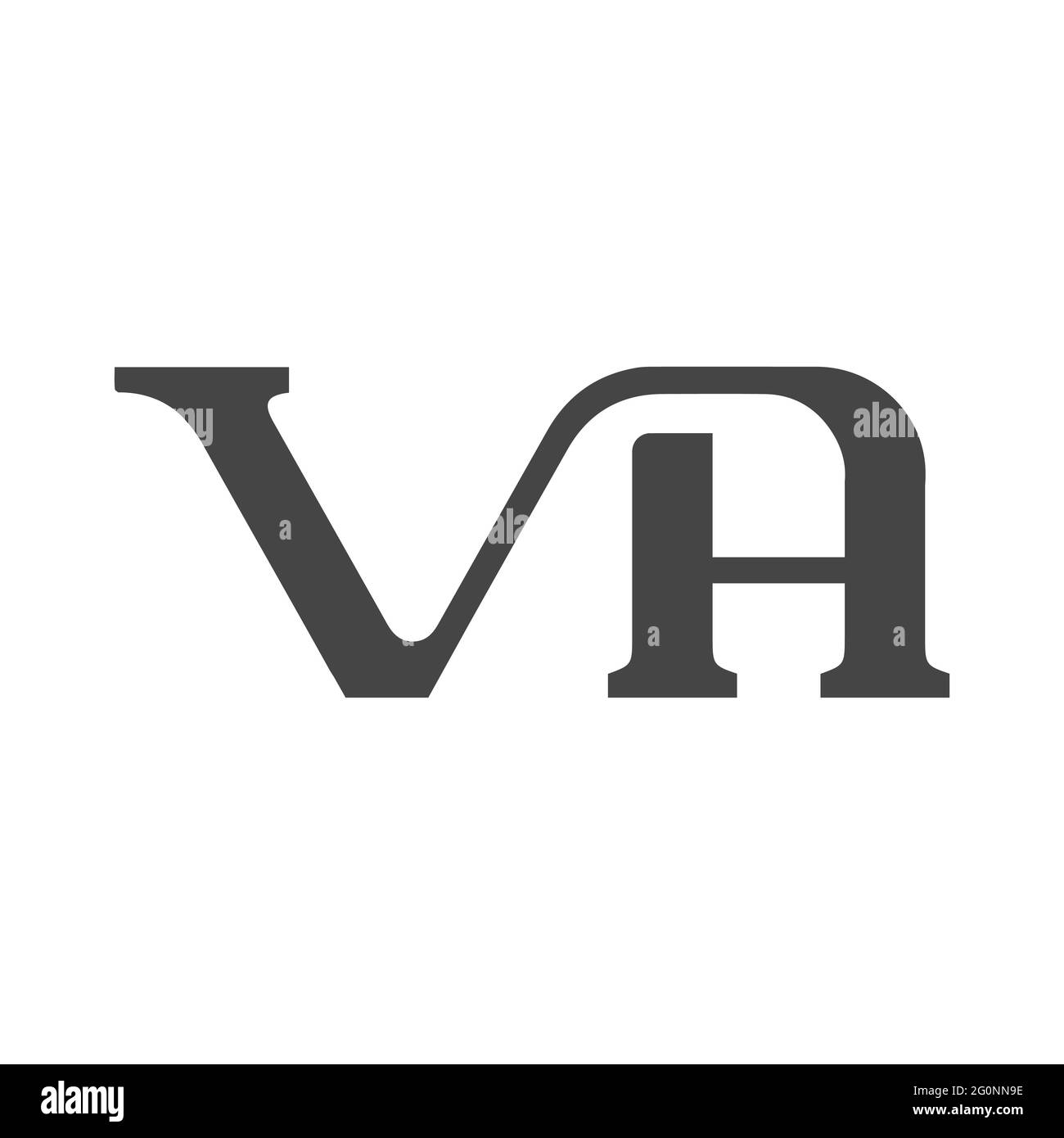 HV, VH, V AND H Abstract initial monogram letter alphabet logo design ...