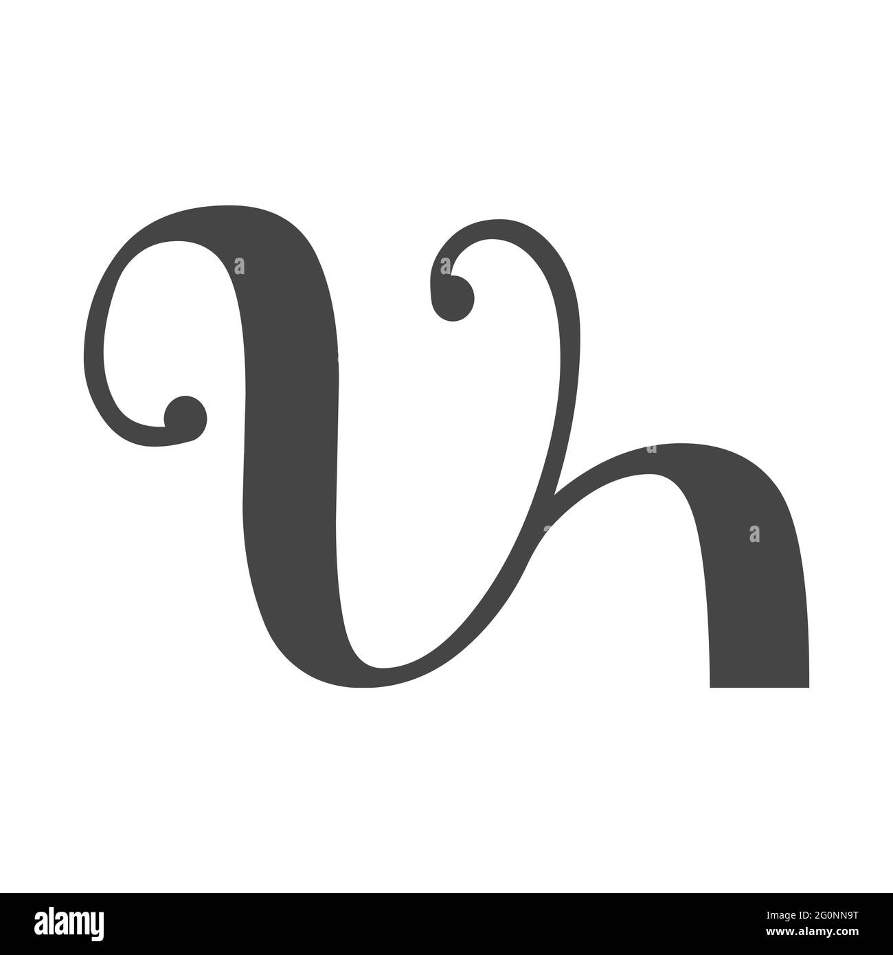 HV, VH, V AND H Abstract initial monogram letter alphabet logo design ...