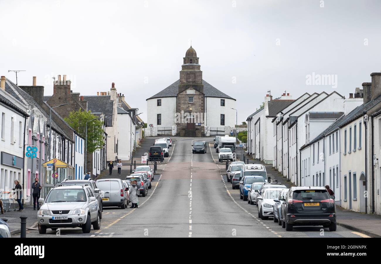Exterior of Kilarow Parish Church ( Round church) on Main Street in ...