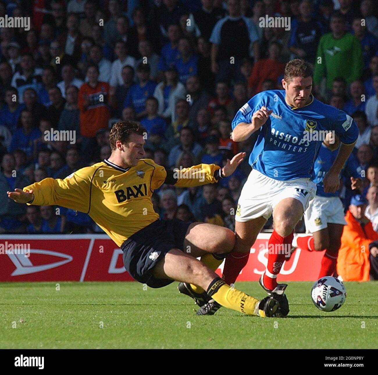 PORTSMOUTH V PRESTON LEE BRADBURY GOES PAST SEAN GREAGAN. PIC MIKE ...