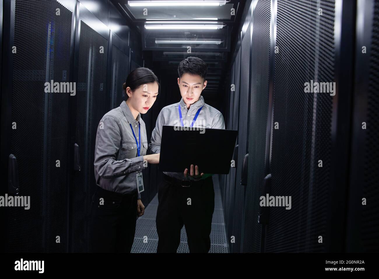 Technical personnel in the maintenance room inspection Stock Photo - Alamy