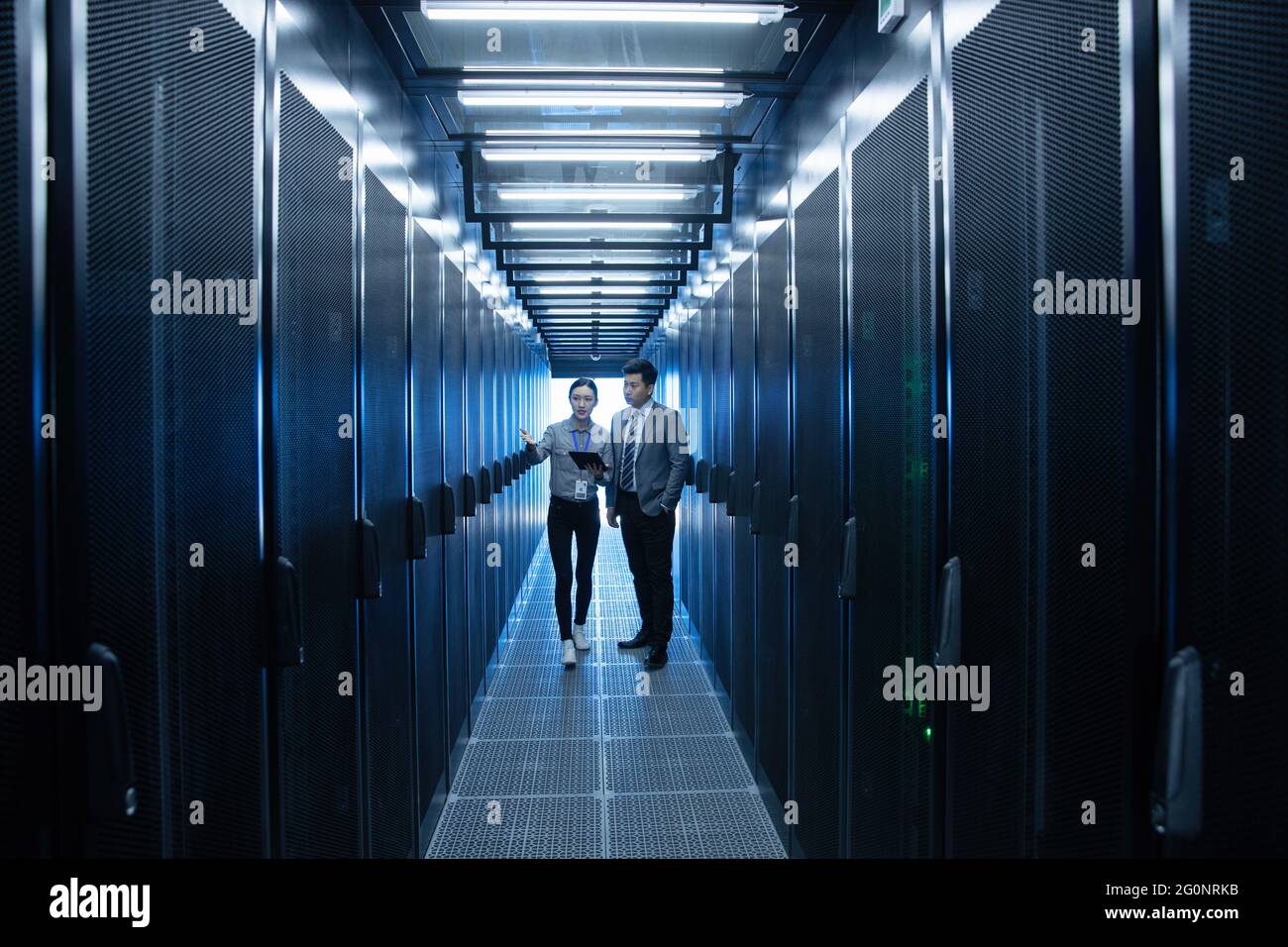 In the computer room technicians for leadership Stock Photo - Alamy