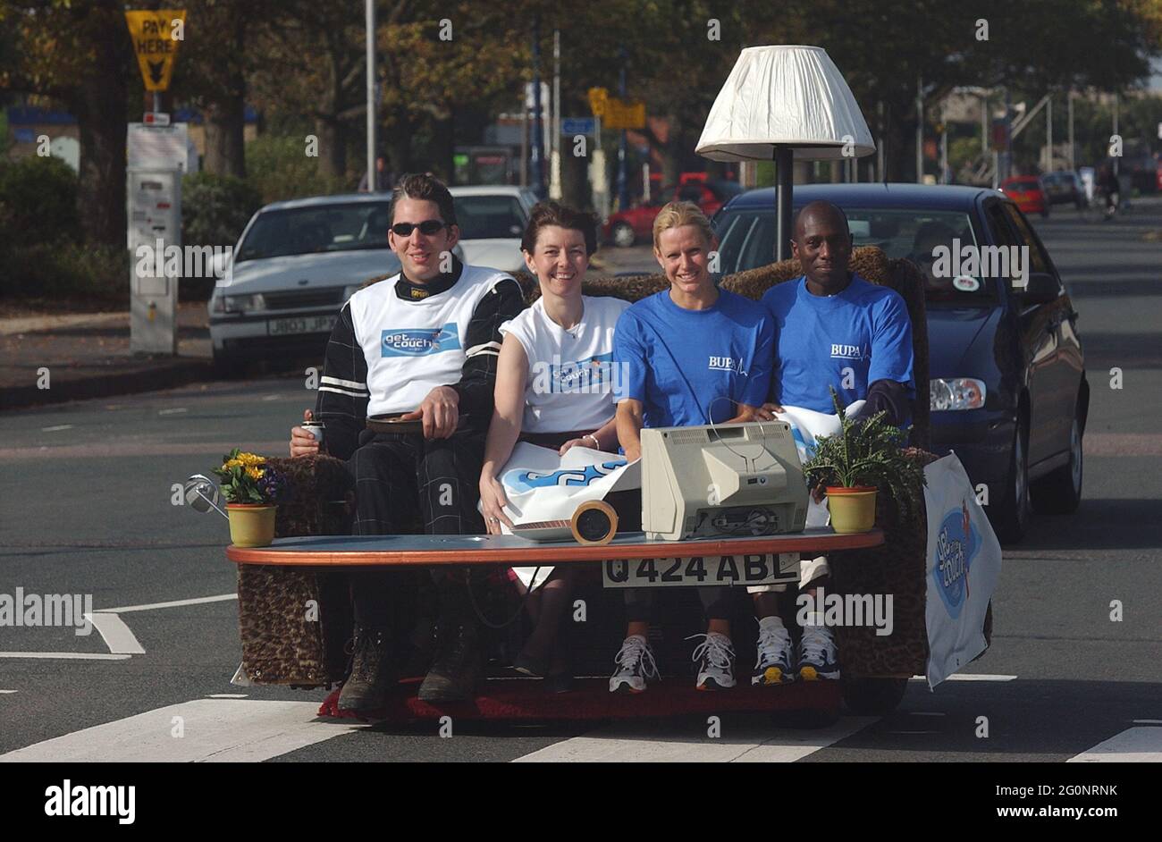 BUPA TEAM MEMBERS ABOARD THEIR 87MPH COUCH WHICH WAS STOPPED BY POLICE ...
