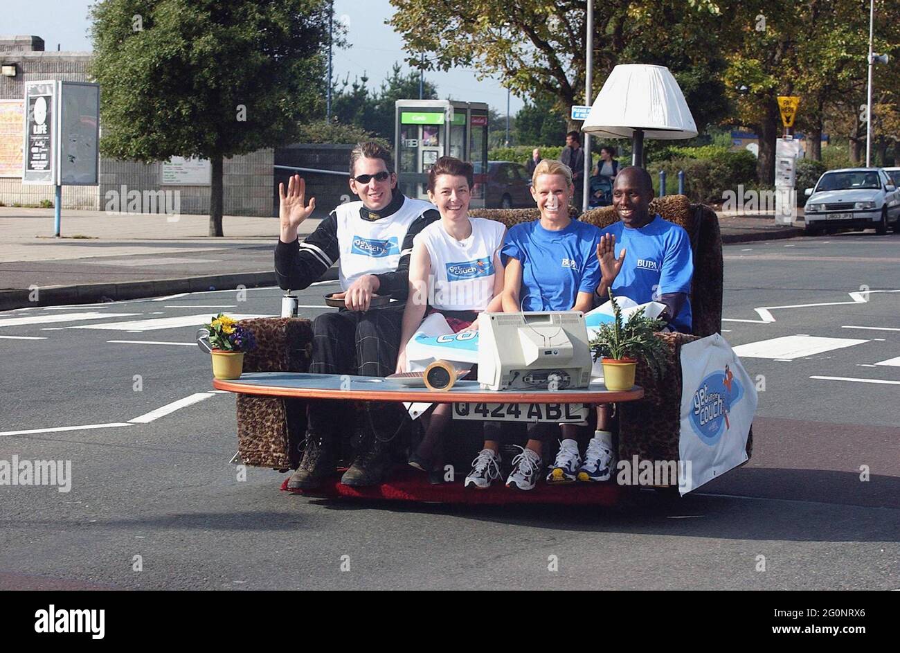 BUPA TEAM MEMBERS ABOARD THEIR 87MPH COUCH WHICH WAS STOPPED BY POLICE ...