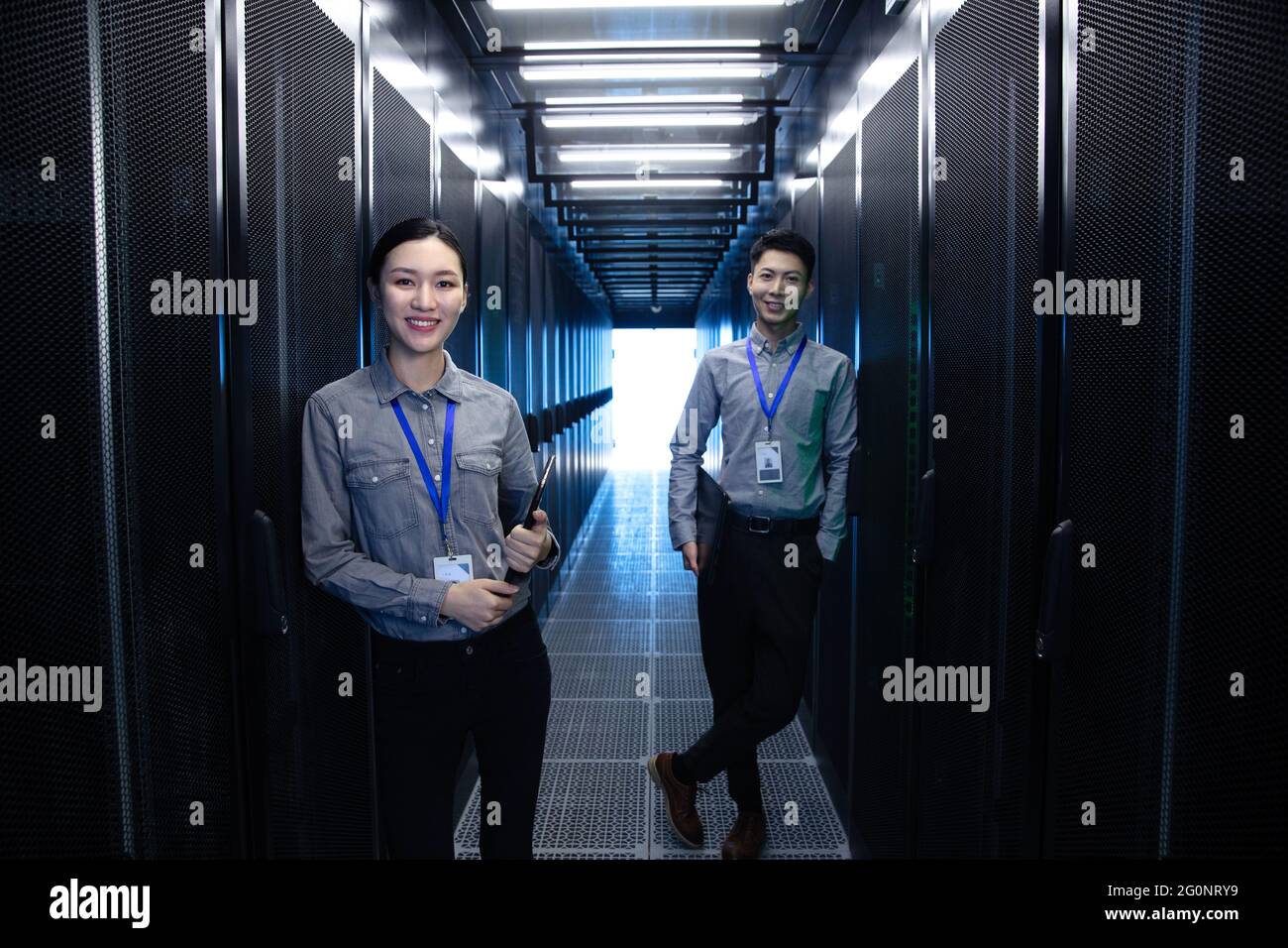 Technical personnel in the room Stock Photo - Alamy