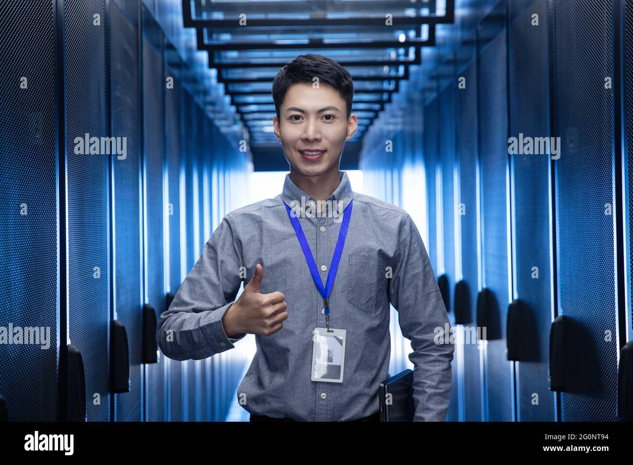 Technical personnel in the room Stock Photo - Alamy