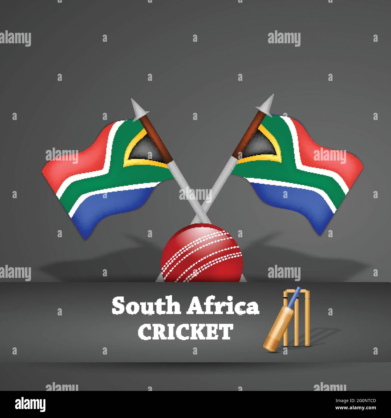 South africa cricket Stock Vector Images - Alamy