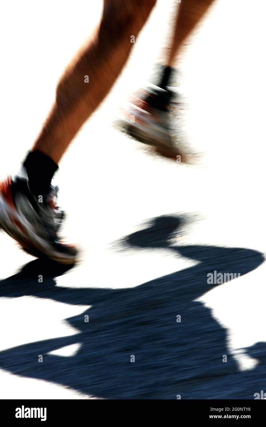 Abstract photo of runner Stock Photo - Alamy