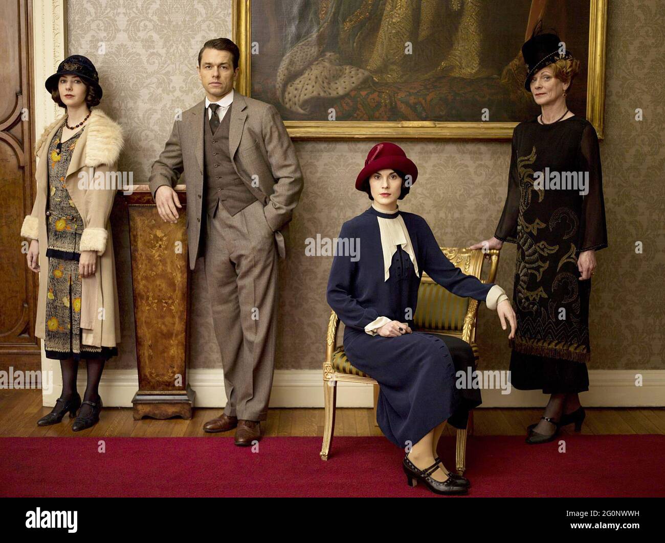 UK. Julian Ovenden, Catherine Steadman, Michelle Dockery and Samantha ...