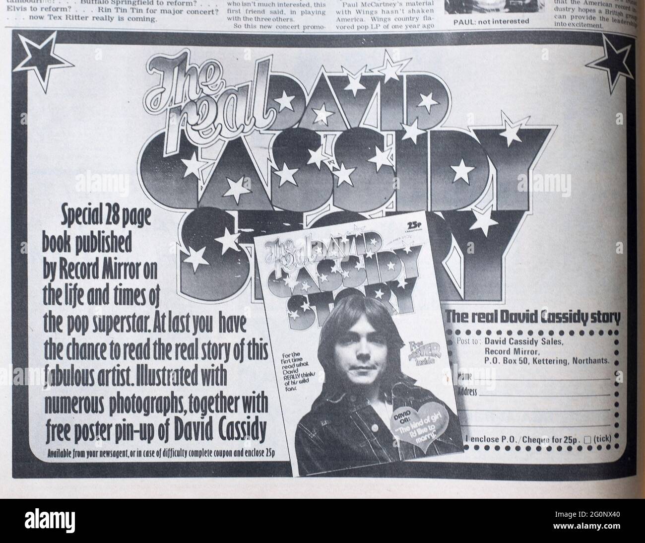 David Cassidy Poster