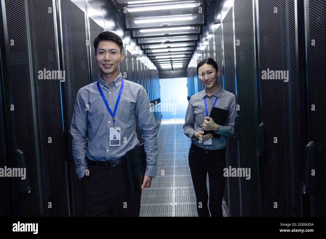 Technical personnel in the room Stock Photo - Alamy