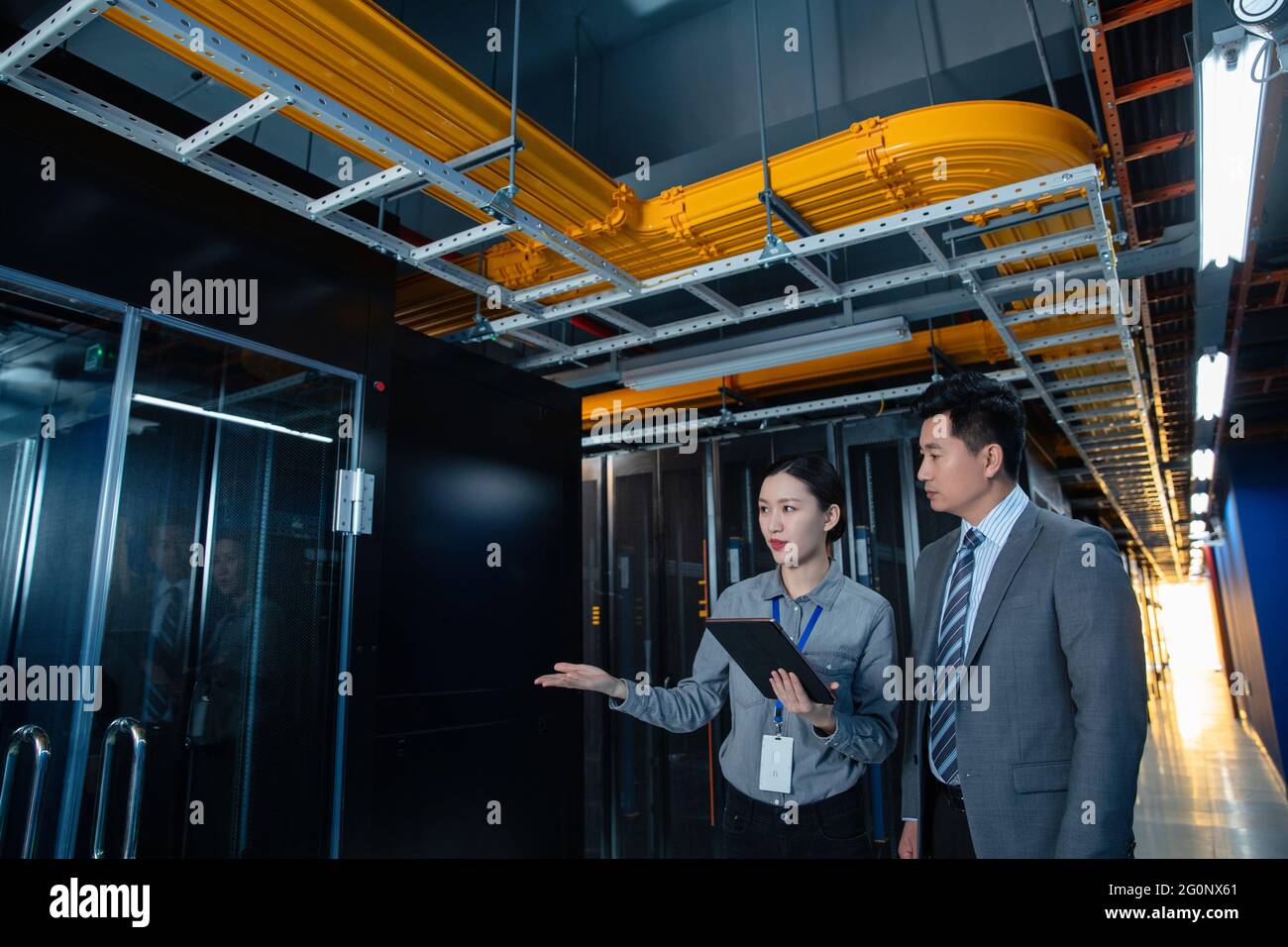 Technical personnel to work in the factory inspection Stock Photo - Alamy