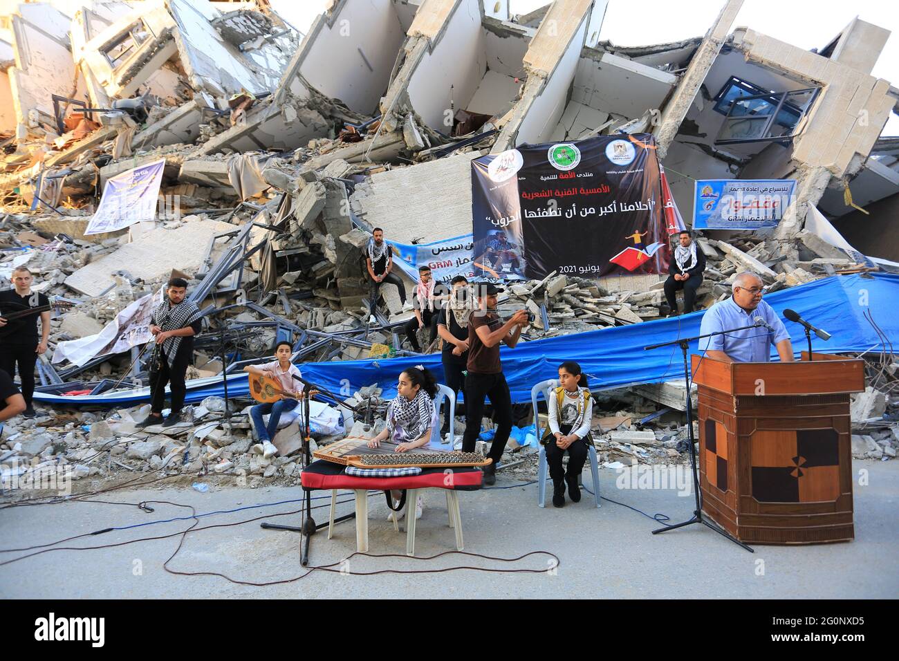 Destroyed hanadi tower hi-res stock photography and images - Alamy