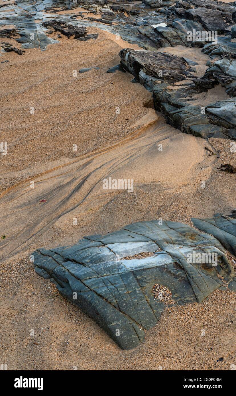 Unusual landscape image giving an abstract look of small scale rocks in ...